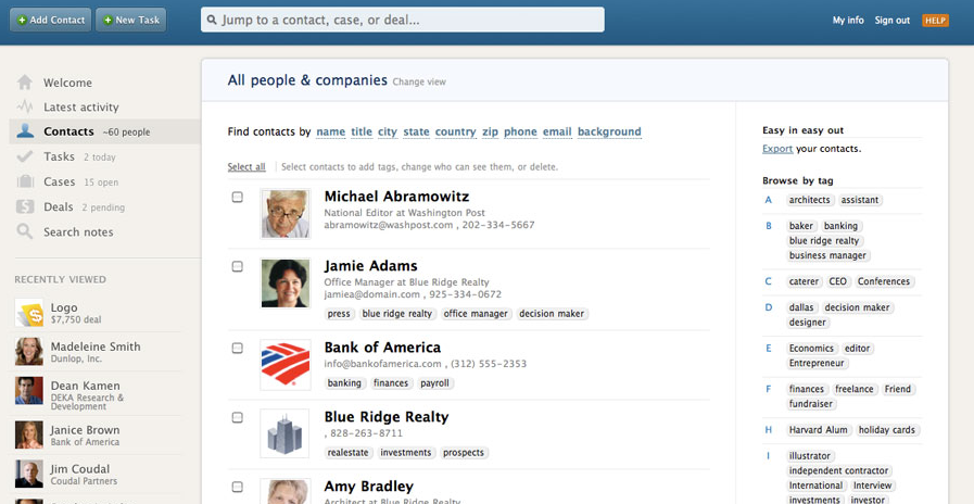 Highrise CRM Reviews: Pricing & Software Features 2024 - Financesonline.com