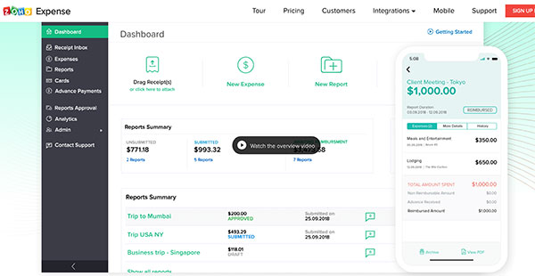Zoho Expense Reviews: Overview, Pricing and Features