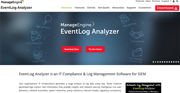 ManageEngine EventLog Analyzer Reviews: Pricing & Software Features 2024 - Financesonline.com
