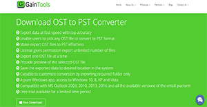 GainTools OST to PST Converter Reviews: Pricing & Software Features 2024 - Financesonline.com