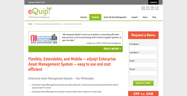 eQuip! Enterprise Asset Management System Reviews: Pricing & Software ...