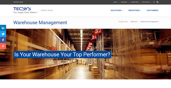 TECSYS Warehouse Management System Reviews: Pricing & Software Features ...