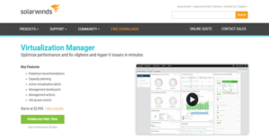 SolarWinds Virtualization Manager Reviews: Pricing & Software Features 2019 - Financesonline.com