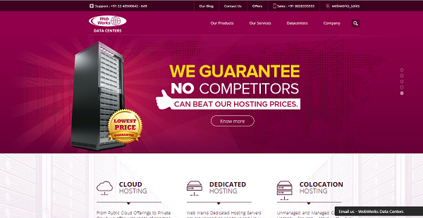 Web Werks Data Centers Reviews: Overview, Pricing and Features