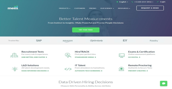Mettl Reviews: Pricing & Software Features 2024 - Financesonline.com