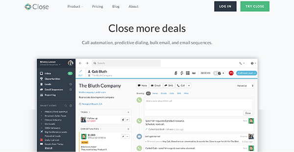 Close Reviews: Pricing & Software Features 2024 - Financesonline.com