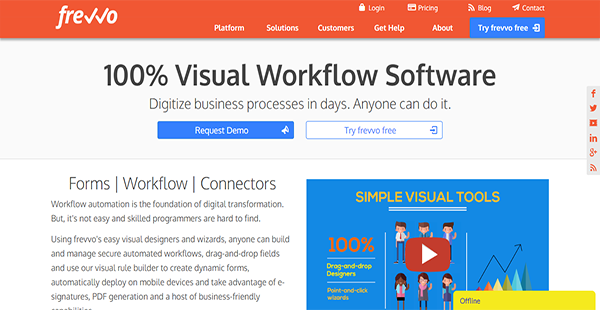 frevvo Reviews: Pricing & Software Features 2024 - Financesonline.com