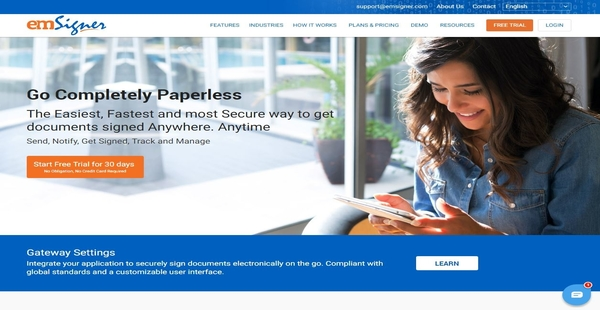 emSigner Reviews: Pricing & Software Features 2024 - Financesonline.com