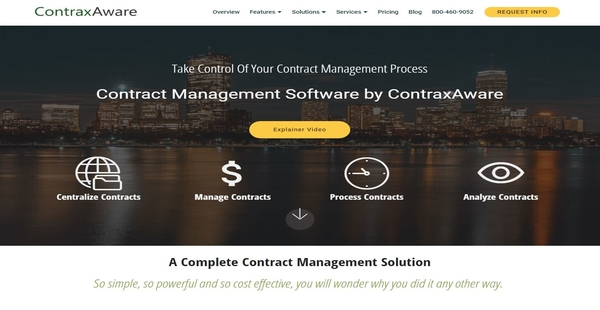ContraxAware Reviews: Pricing & Software Features 2024 - Financesonline.com