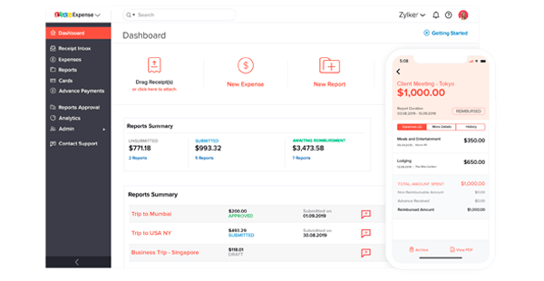 Zoho Expense Reviews: Pricing & Software Features 2024 - Financesonline.com