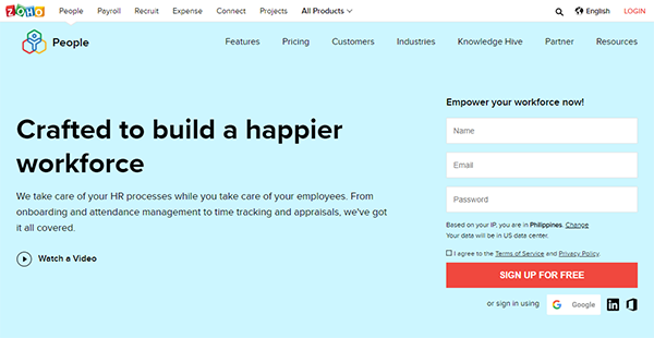 Zoho People Reviews: Pricing & Software Features 2024 - Financesonline.com