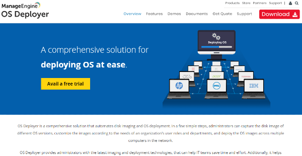 ManageEngine OS Deployer Reviews: Pricing & Software Features 2024 - Financesonline.com