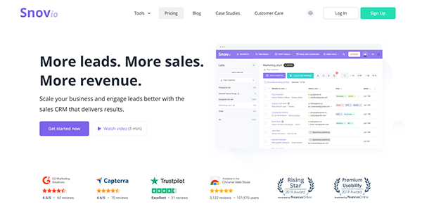 Snov.io Reviews: Pricing & Software Features 2024 - Financesonline.com