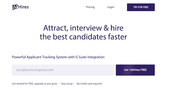 100Hires Reviews: Pricing & Software Features 2024 - Financesonline.com