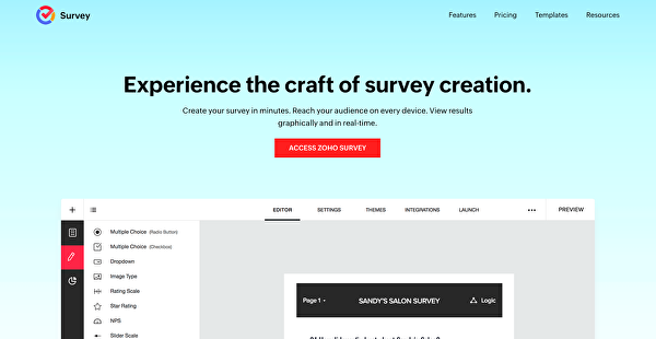 Zoho Survey Reviews: Pricing & Software Features 2024 - Financesonline.com