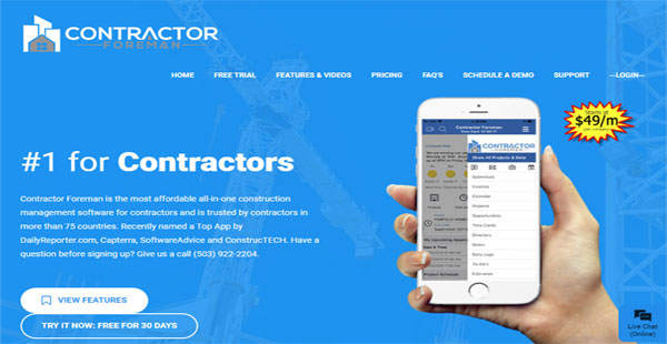 Contractor Foreman Reviews: Pricing & Software Features 2023 ...