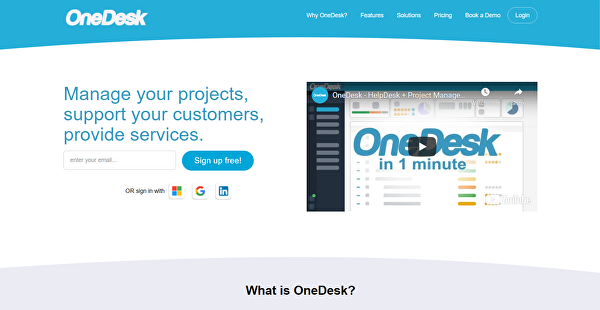 OneDesk Reviews: Pricing & Software Features 2024 - Financesonline.com