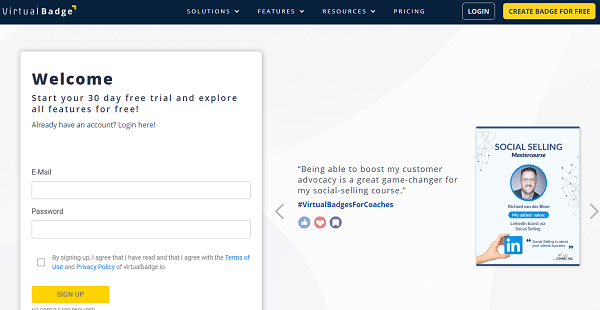 VirtualBadge Reviews: Pricing & Software Features 2024 - Financesonline.com