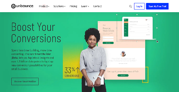 Unbounce Reviews: Pricing & Software Features 2024 - Financesonline.com