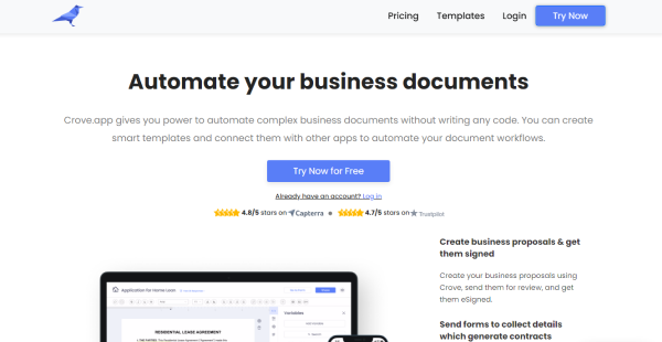 Crove Reviews: Pricing & Software Features 2024 - Financesonline.com