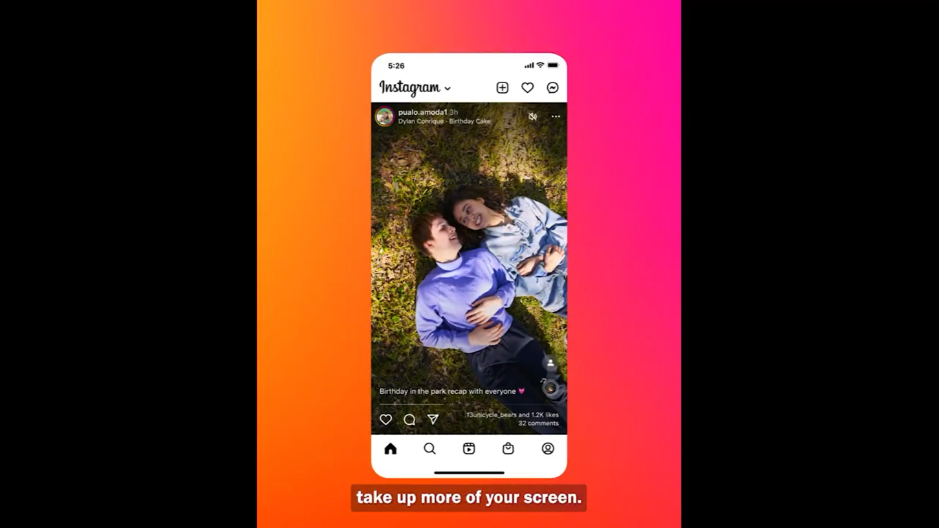 Instagram Looking at a Full Screen Home Feed: Why Short-Form Video ...