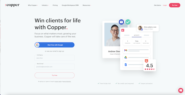Copper Reviews: Pricing & Software Features 2024 - Financesonline.com