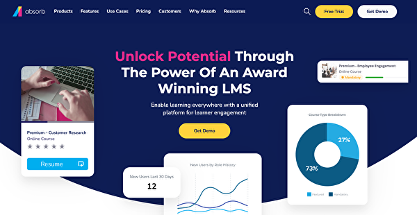 Absorb LMS Reviews: Pricing & Software Features 2024 - Financesonline.com