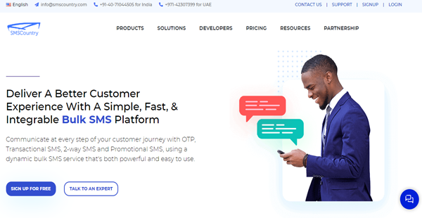 SMSCountry-Bulk SMS Service Provider Reviews: Pricing & Software ...