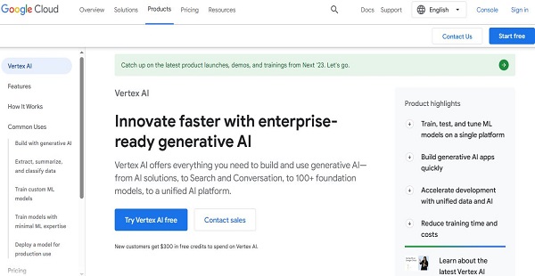 Google Vertex AI Reviews: Pricing & Software Features 2024 ...