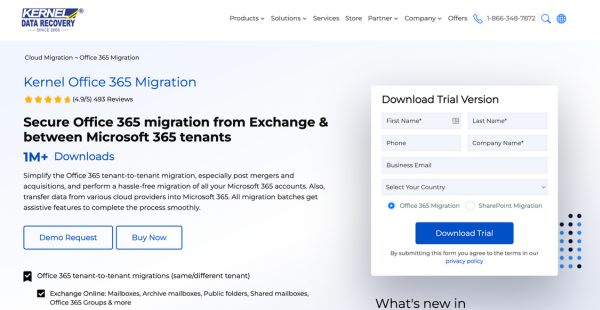 Kernel Office 365 Migration Reviews: Pricing & Software Features 2024 ...