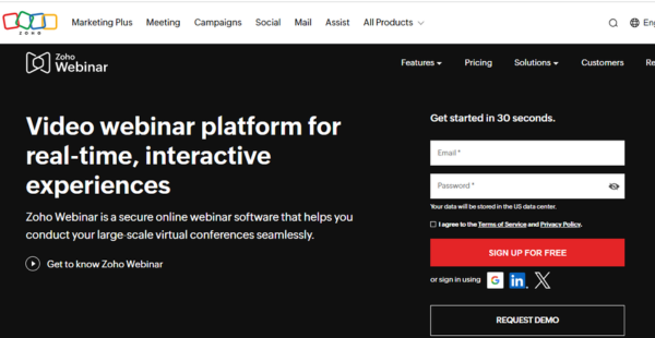 Zoho Webinar Reviews: Pricing & Software Features 2024 - Financesonline.com