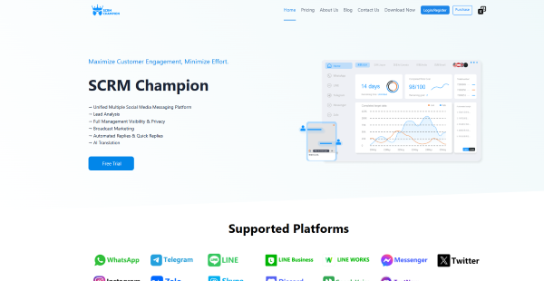 SCRM Champion Reviews: Pricing & Software Features 2024 - Financesonline.com